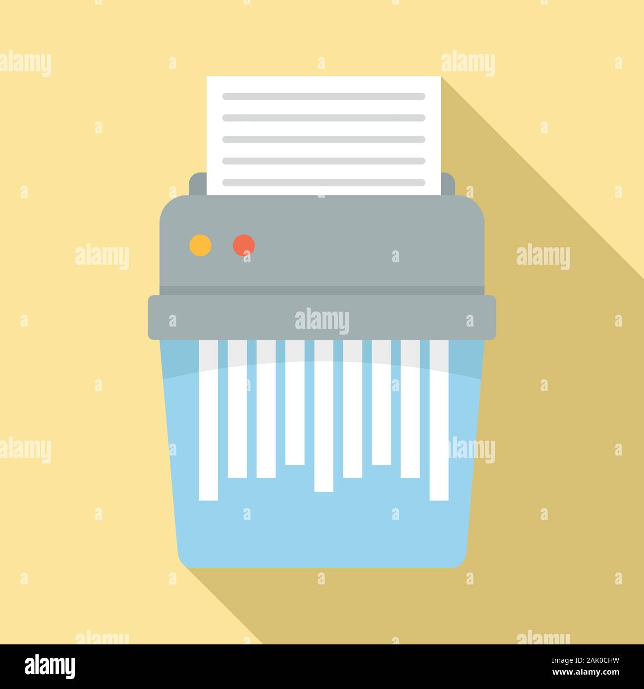 Shredder Symbol. Flache Abbildung: Shredder vektor Symbol für Web ...