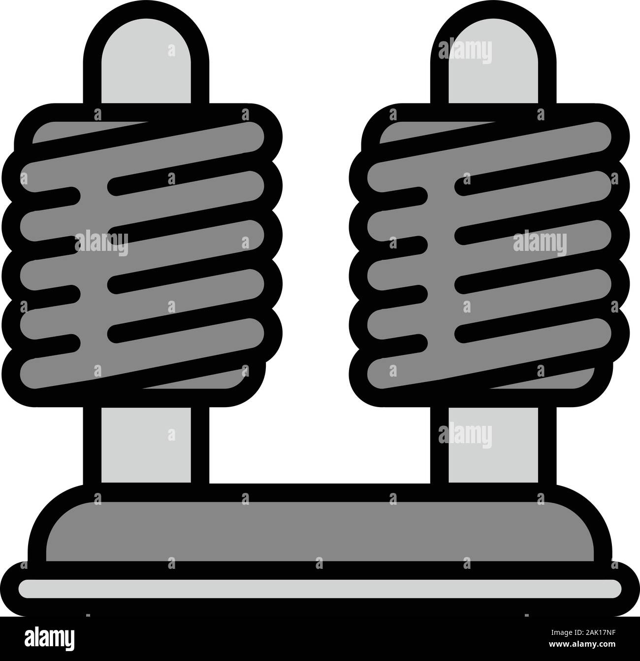 Spule stehen Symbol. Umriß Spule stehen Vektor Symbol für Web Design ...