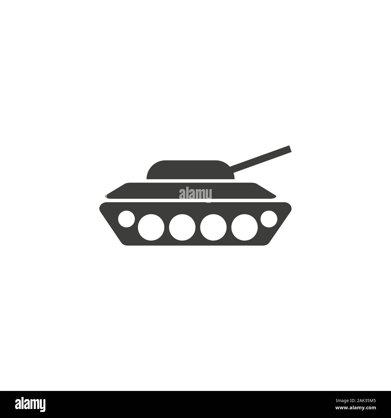 Tank Symbol in trendigen Flat Style auf Hintergrund isoliert. Tank ...