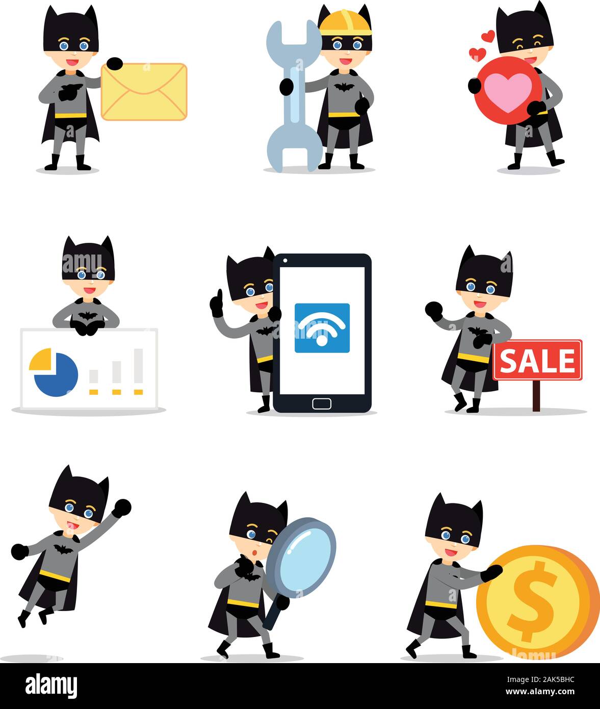 Batman fledermaus mobile Stock-Vektorgrafiken kaufen - Alamy