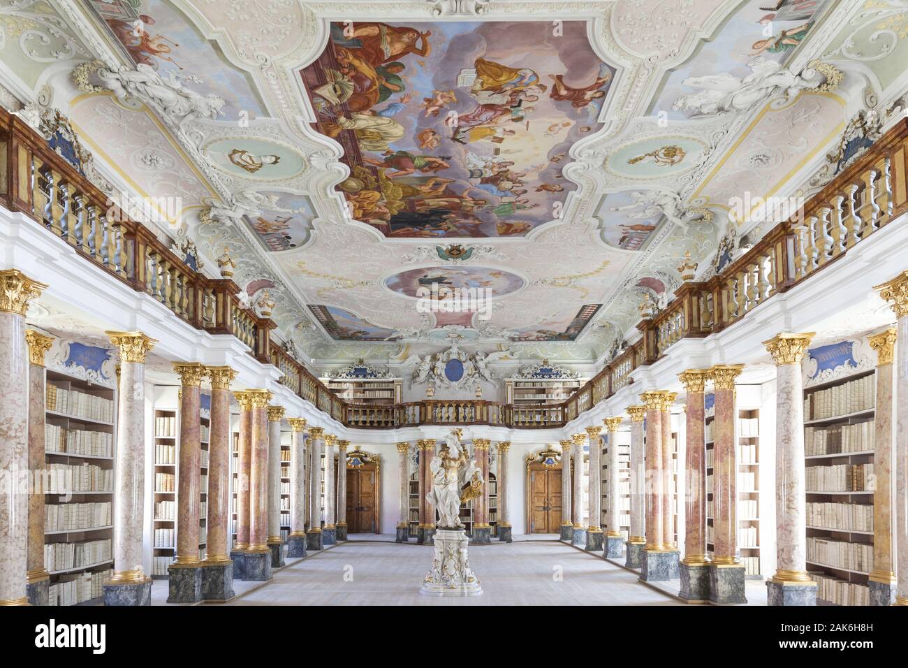 Ottobeuren: Bibliothek im Kloster Ottobeuren, Allgäu | Verwendung ...
