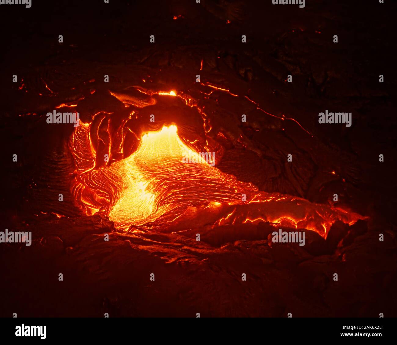 Eine nahaufnahme der aktiven lava Stockfotos und -bilder Kaufen - Alamy