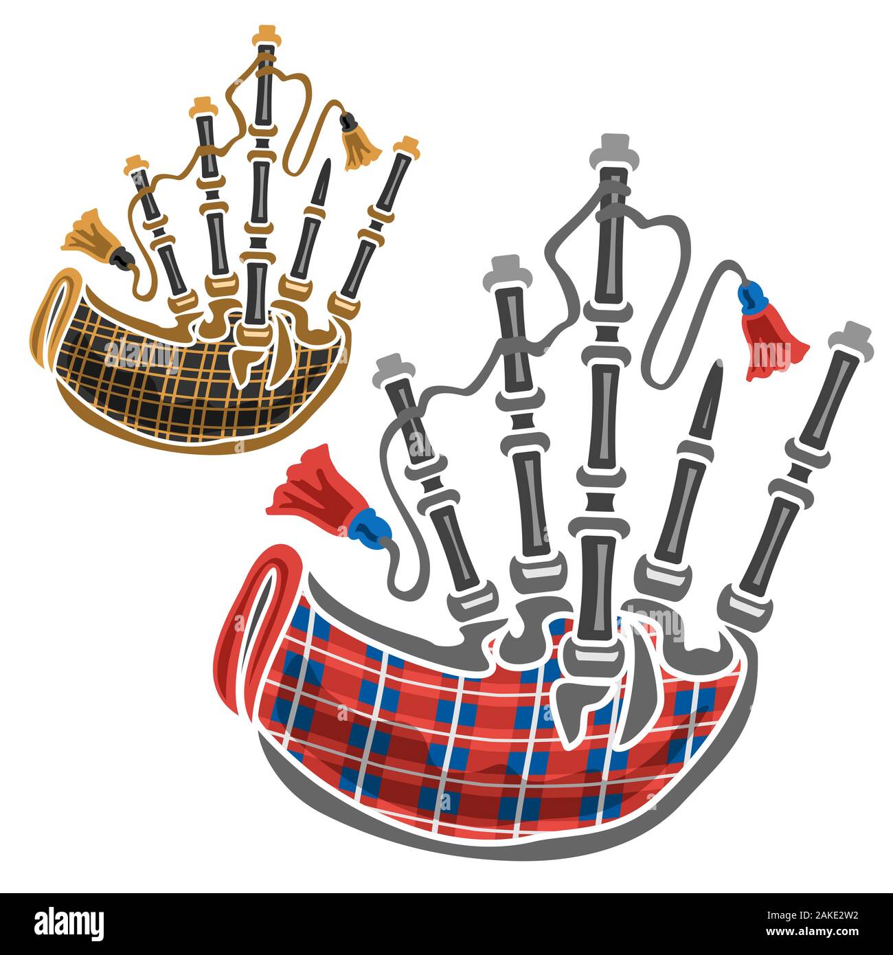 Schottland dudelsack Stock-Vektorgrafiken kaufen - Alamy