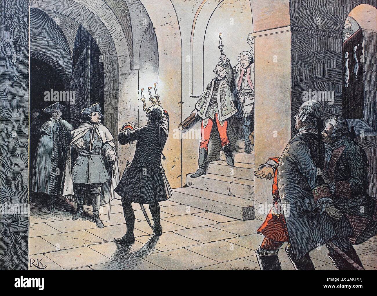 Sieben Jahre Krieg, globalen Konflikt kämpfte zwischen 1756 und 1763, König Friedrich der Große ...