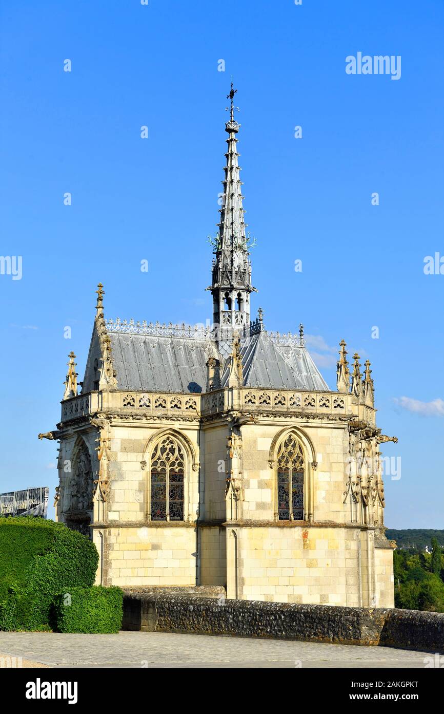 Frankreich, Indre et Loire, Loire Tal zum Weltkulturerbe der UNESCO, das Schloss von Amboise, St ...
