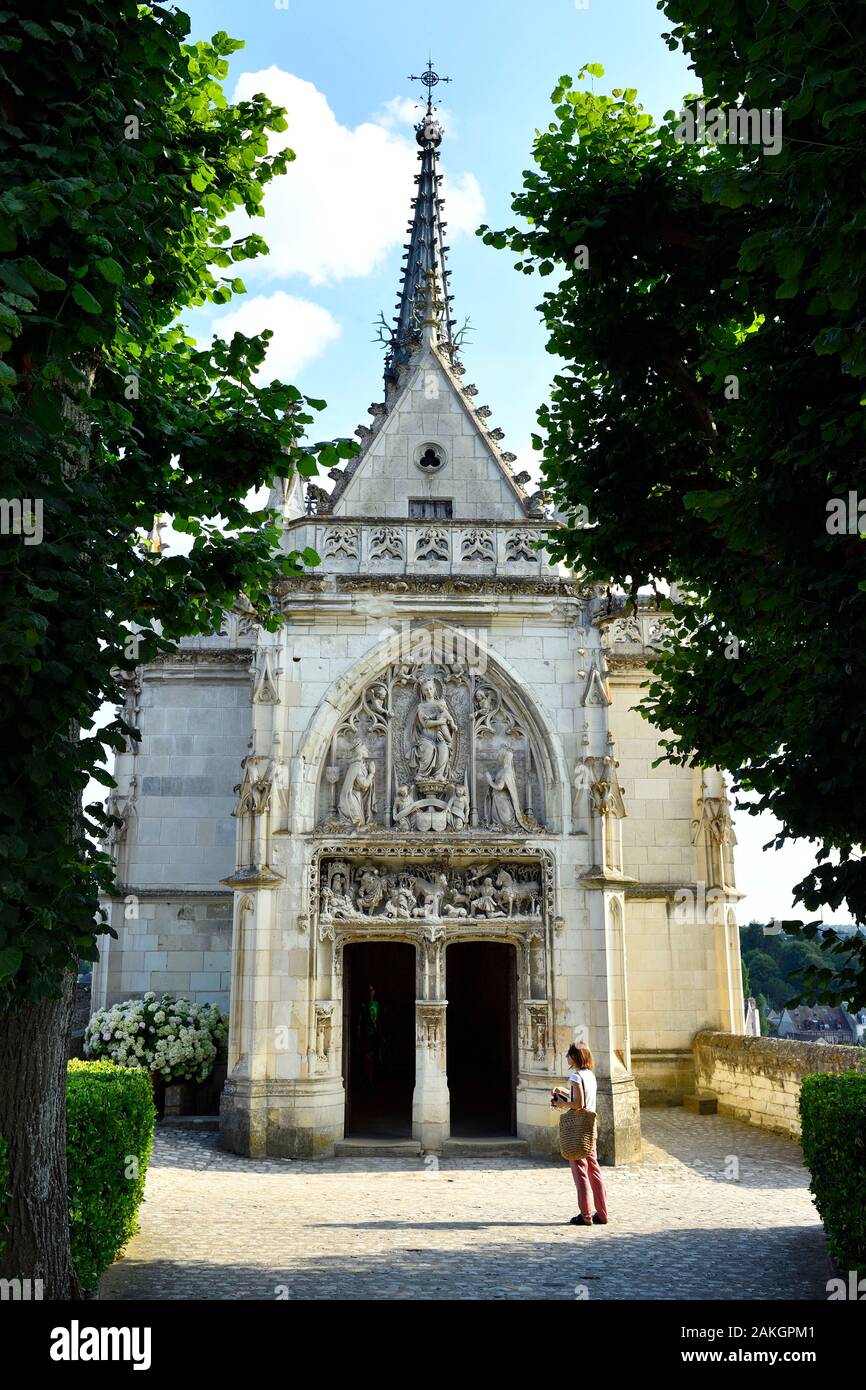 Frankreich, Indre et Loire, Loire Tal zum Weltkulturerbe der UNESCO, das Schloss von Amboise, St ...