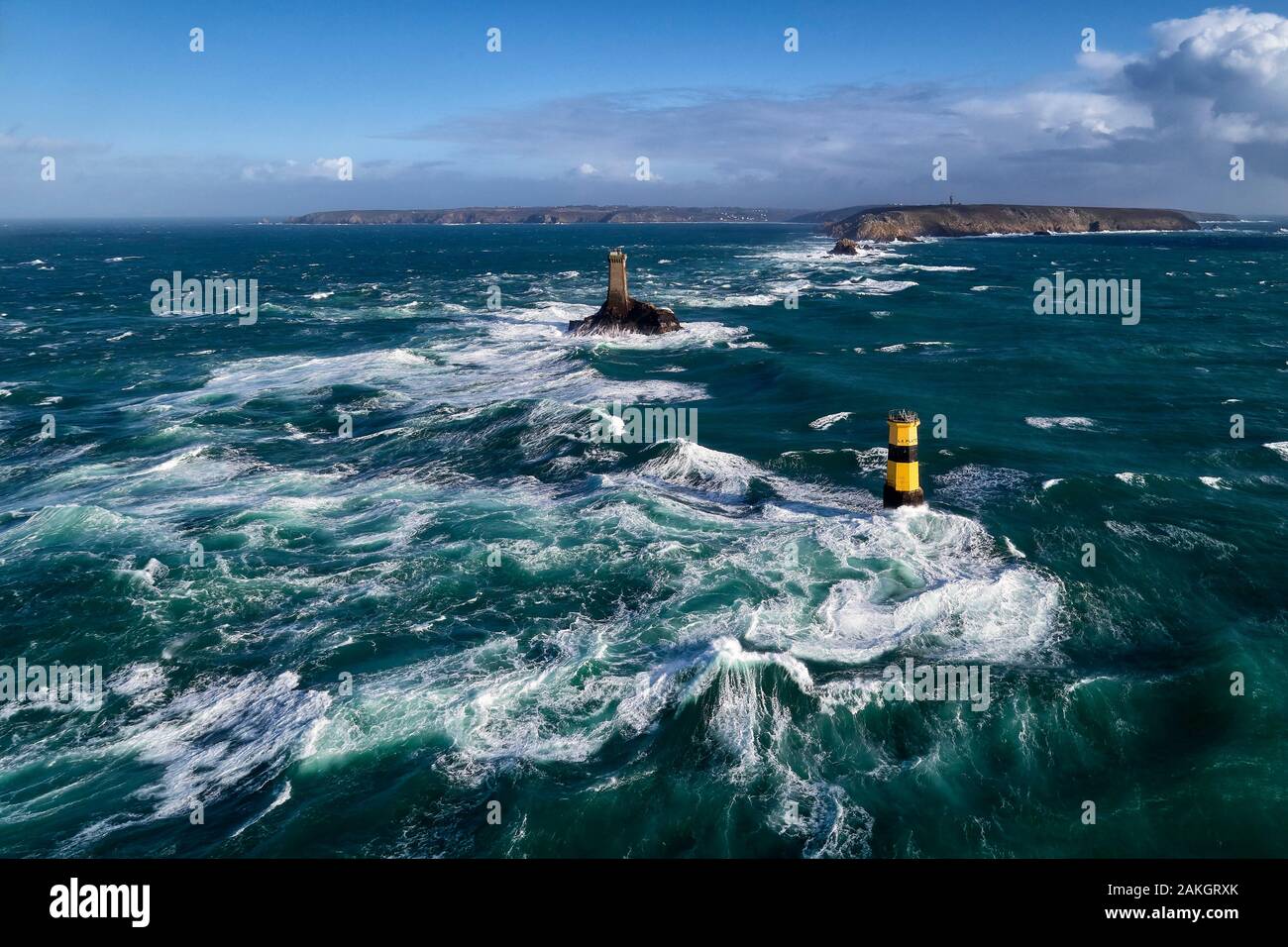Frankreich, Finistere, Iroise, Cap Sizun, Plogoff, Pointe du Raz ...