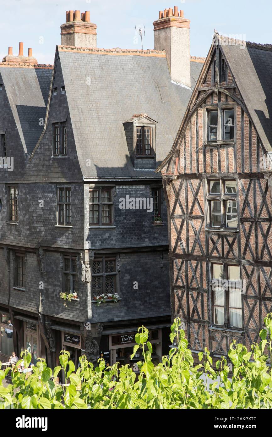 Frankreich, Indre et Loire, Loire Tal als Weltkulturerbe von der UNESCO, Touren, alte Touren ...