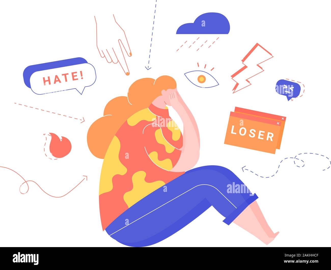 Cybermobbing verhalten -Fotos und -Bildmaterial in hoher Auflösung – Alamy