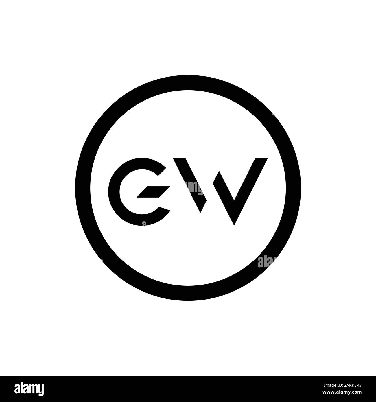 Erste GW Schreiben verbunden Logo. GW schreiben Typ Logo Design vector ...