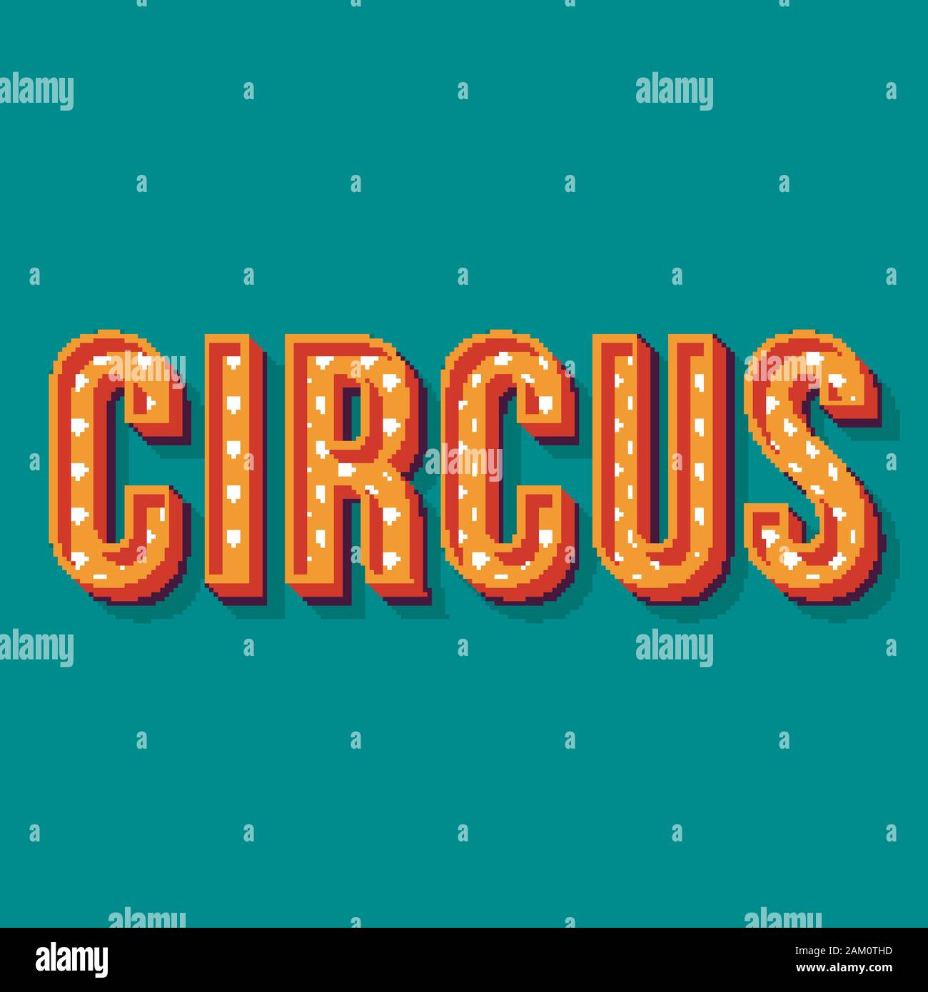 Circus lettering sign letters Stock-Vektorgrafiken kaufen - Alamy