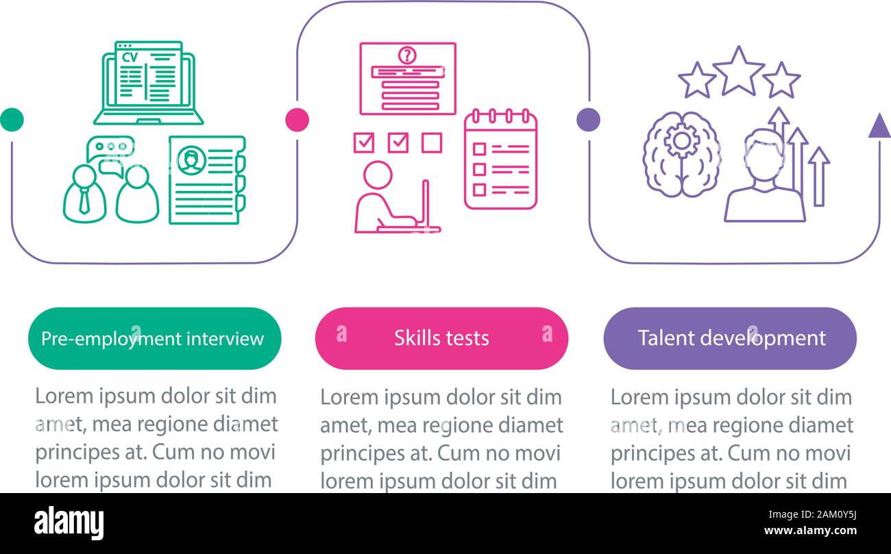 Karriere vektor Infografik Vorlage. Business Presentation Design ...