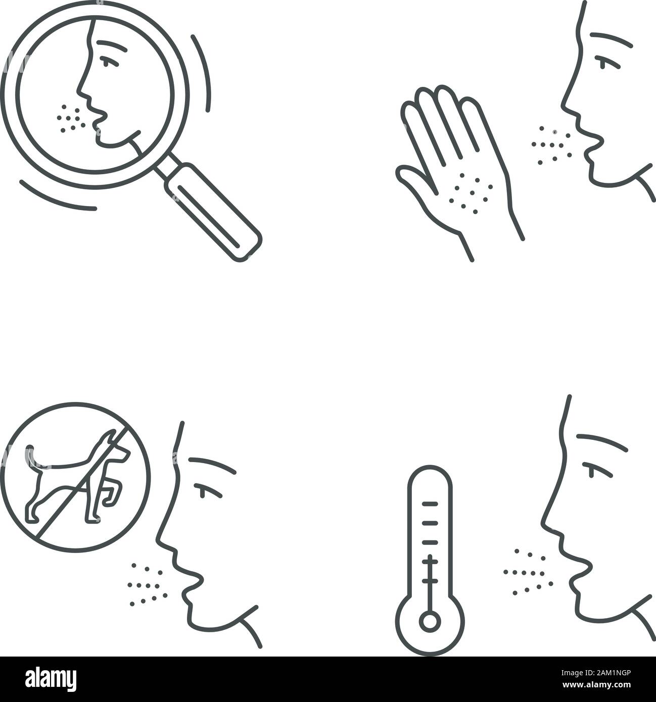 Hautkrankheiten hund Stock-Vektorgrafiken kaufen - Alamy