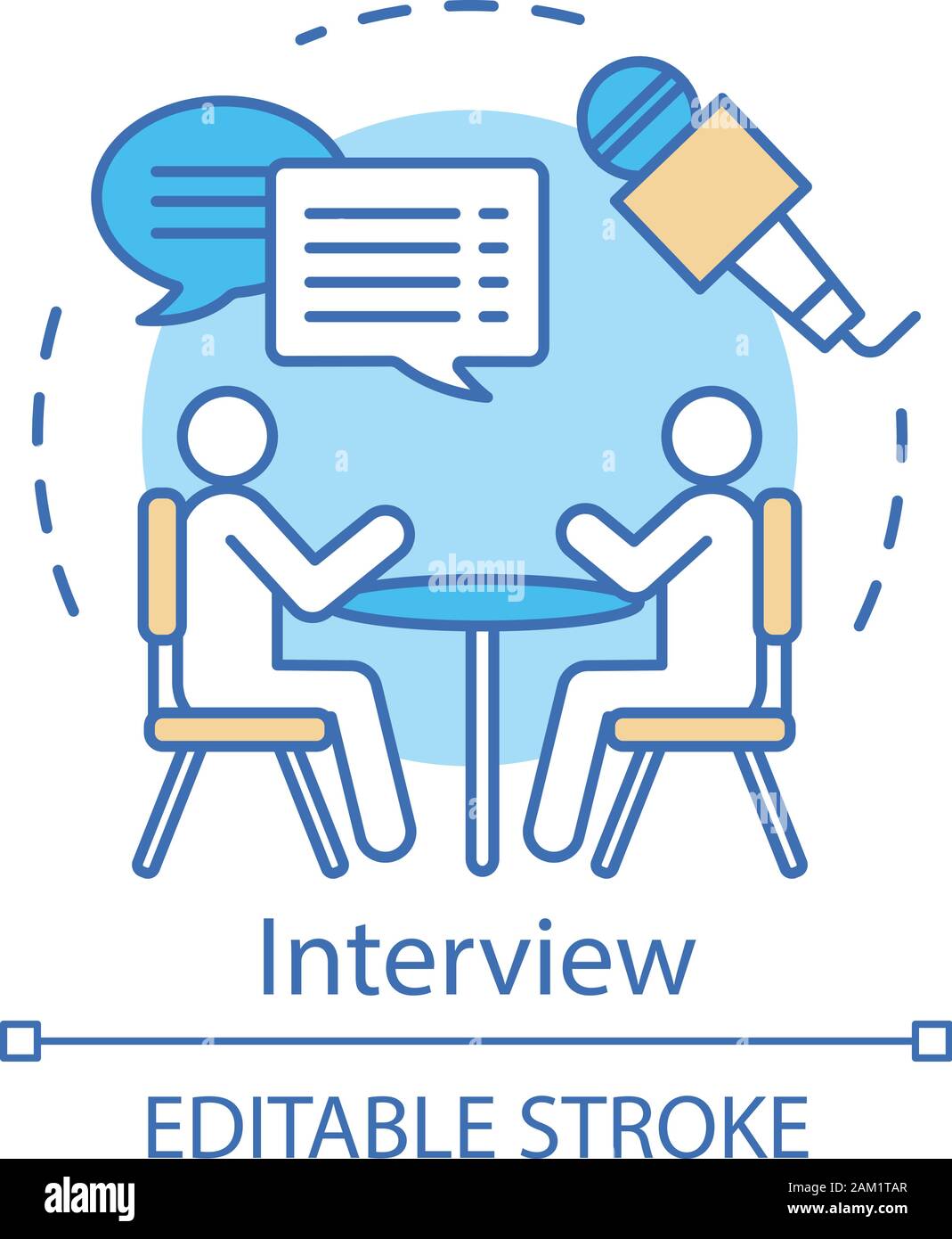 Interview Konzept Symbol. Humanressourcen, suche Mitarbeiter Idee dünne ...
