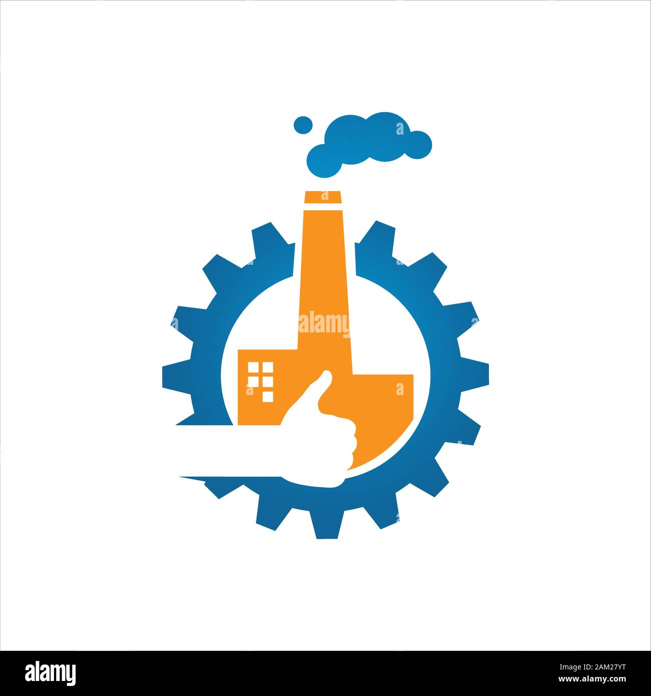 Daumen hoch für das gute Werk Logo Design das Symbol Vektor ...