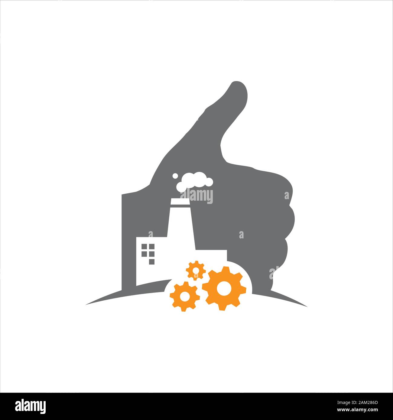 Daumen hoch für das gute Werk Logo Design das Symbol Vektor ...