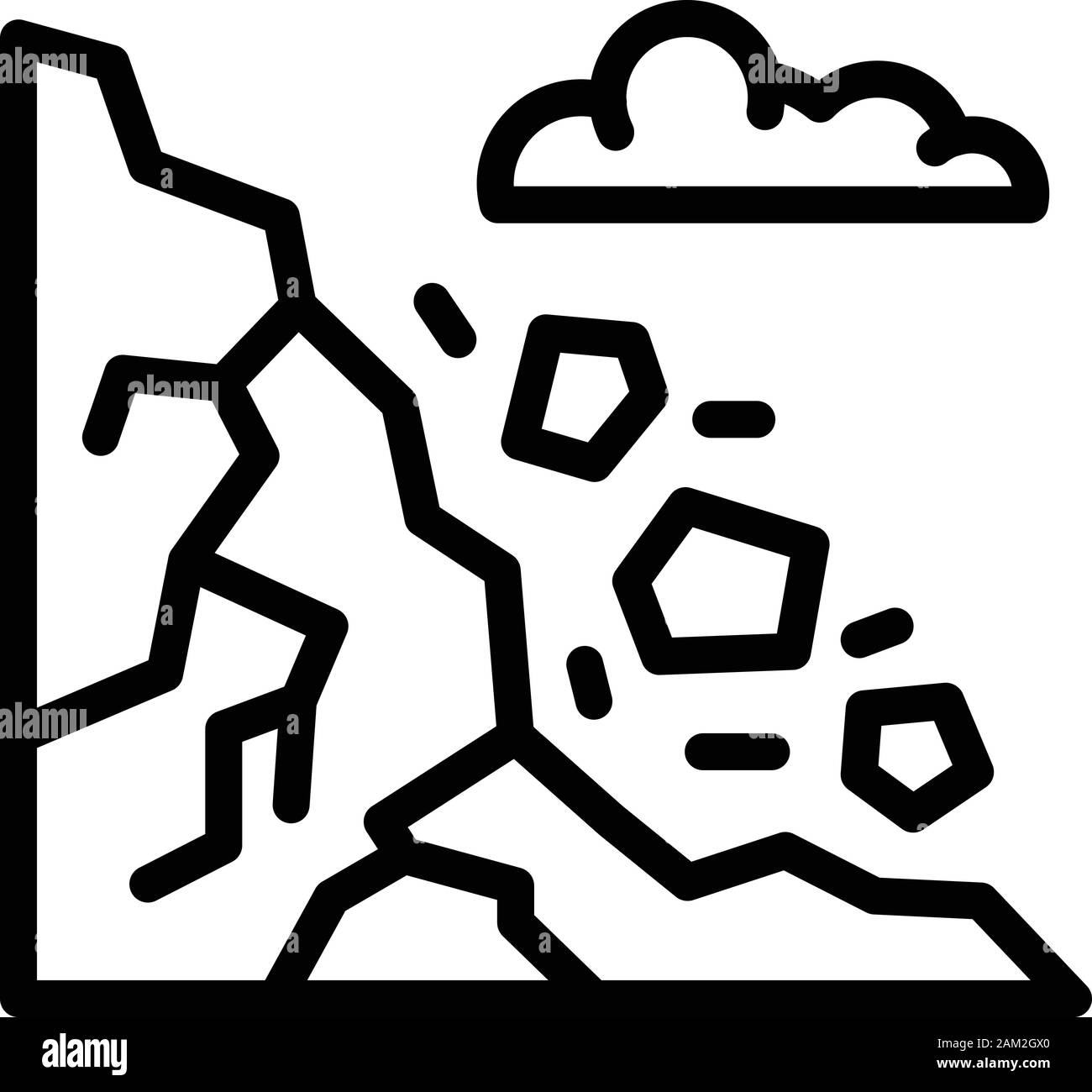 Kaputte hügelstraße Stock-Vektorgrafiken kaufen - Alamy