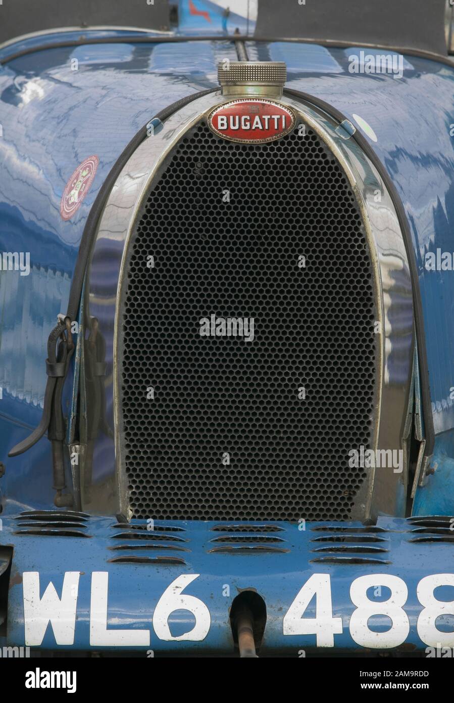 Vintage Bugatti Type 35 Radiator Grill Stockfotografie - Alamy