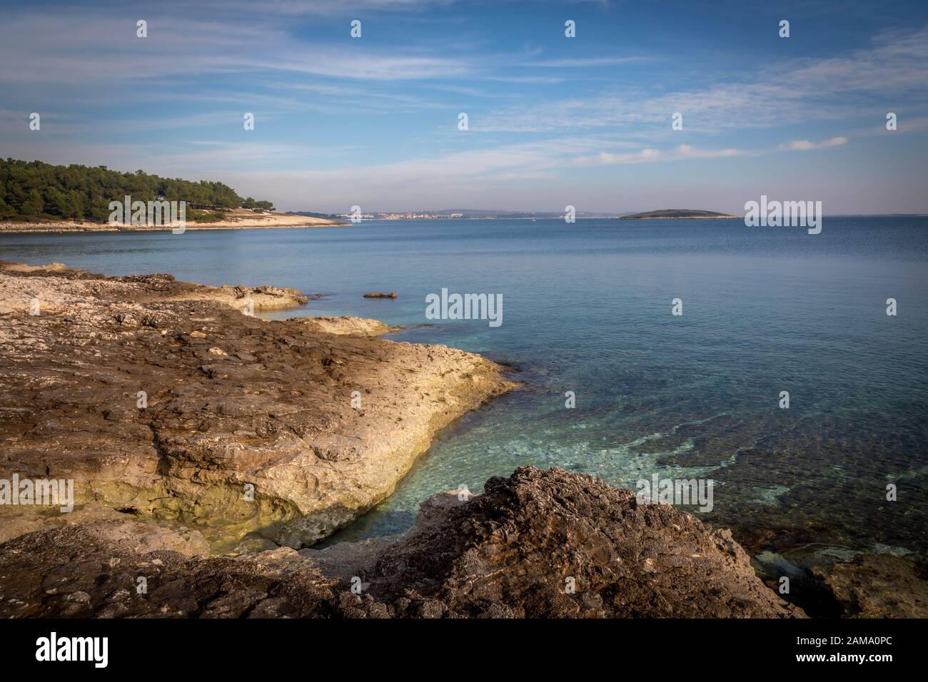 Naturpark kamenjak bei premantura in istrien, kroatien Stockfotografie ...