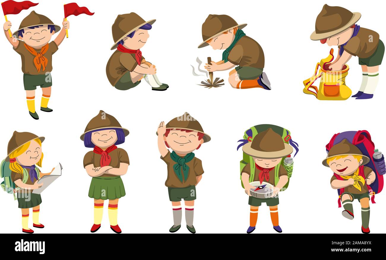 Verdienst uniform scout Stock-Vektorgrafiken kaufen - Alamy