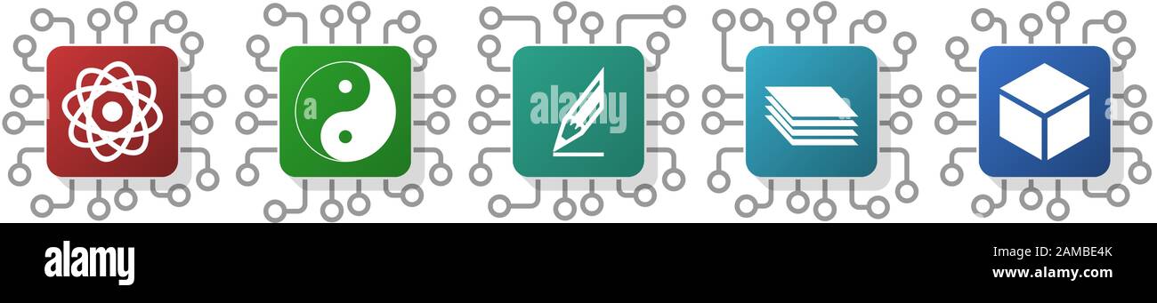 Yin yang zeichnung Stock-Vektorgrafiken kaufen - Alamy