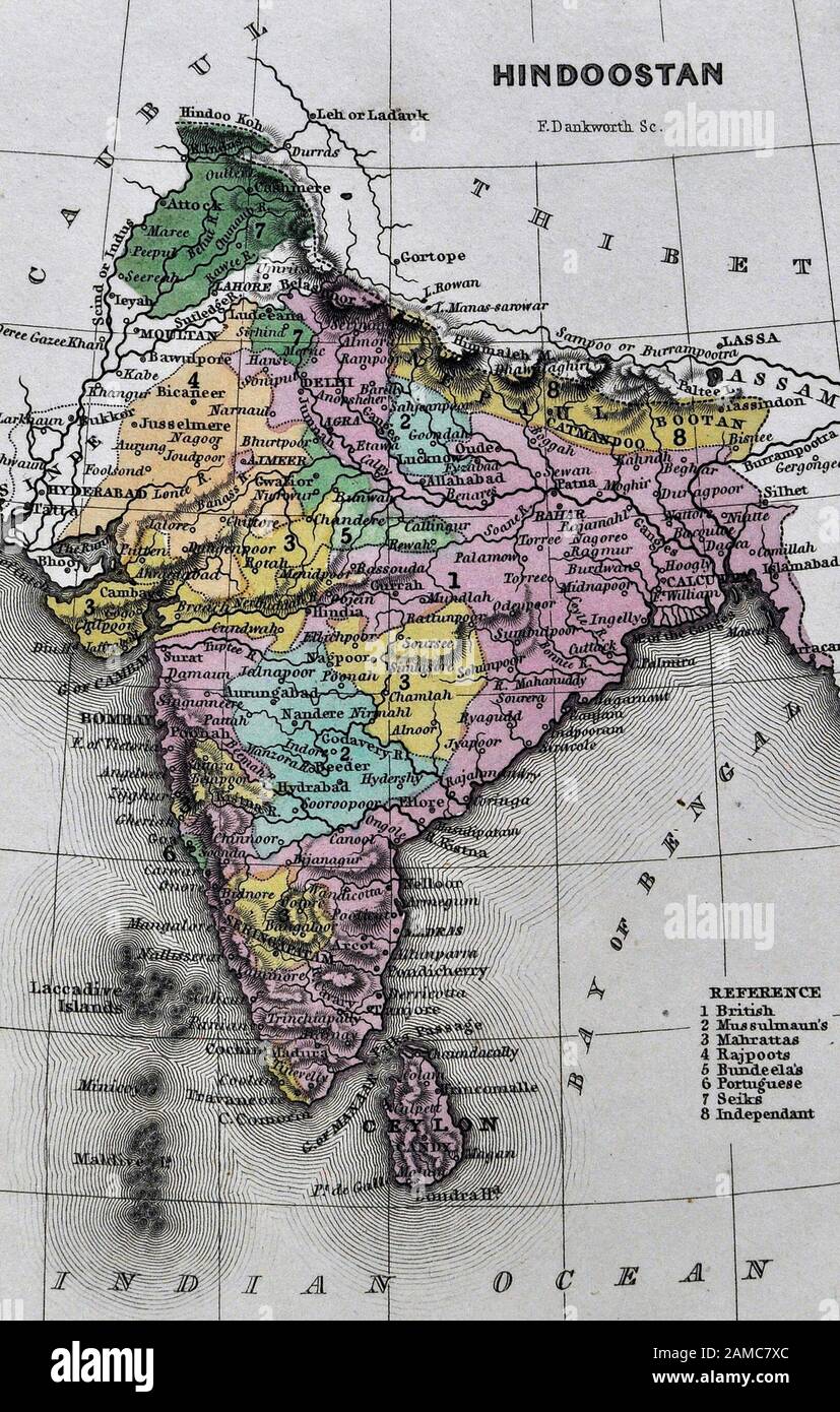 Map of calcutta -Fotos und -Bildmaterial in hoher Auflösung – Alamy
