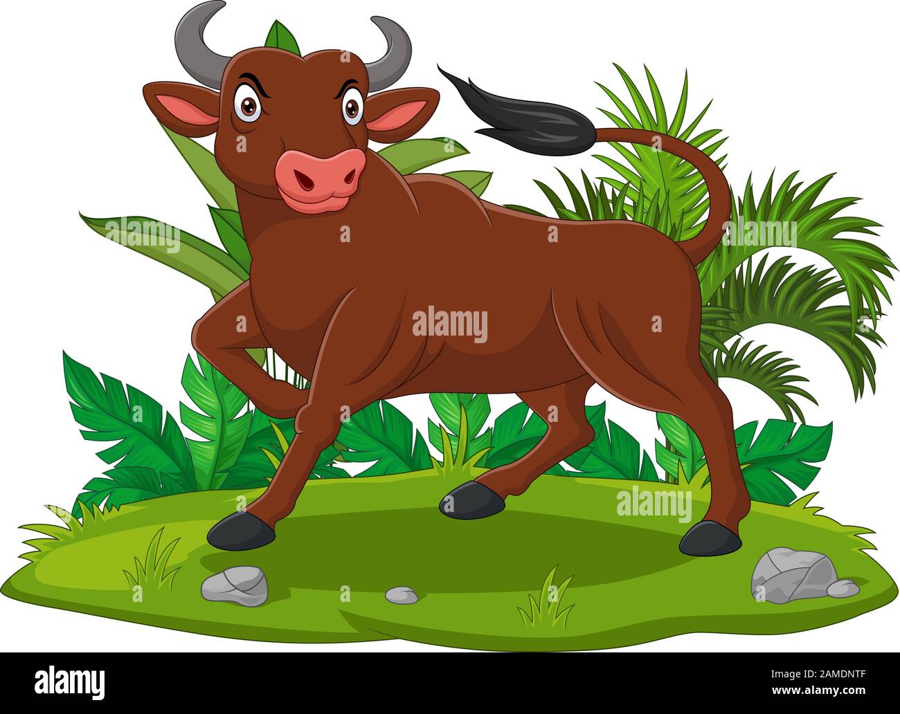 Kuh und stehender stein Stock-Vektorgrafiken kaufen - Alamy