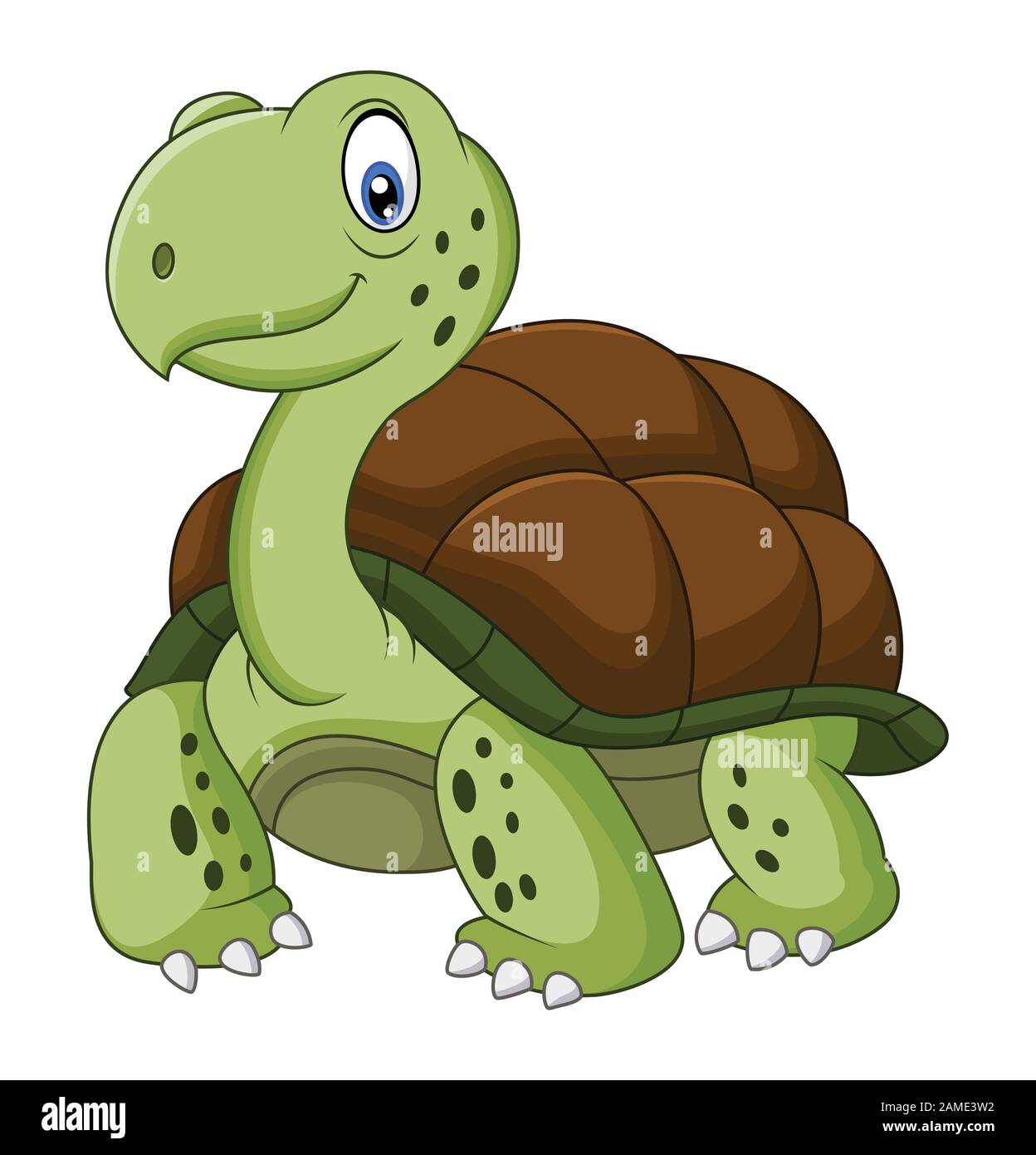 Lustige Schildkröte cartoon Stock-Vektorgrafik - Alamy