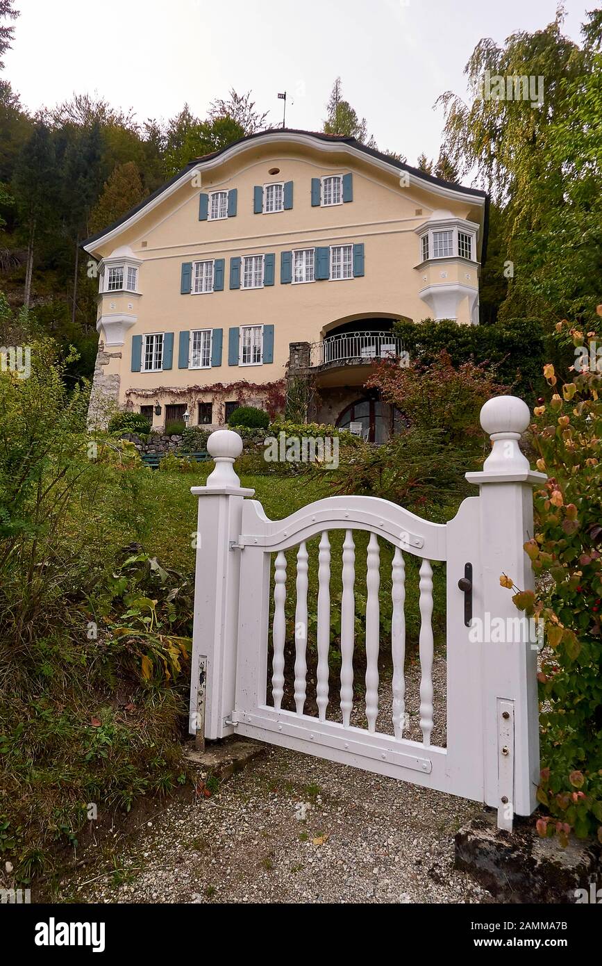 Krause-Park, Krause-Villa, oberhalb des Parks das Meisterwerk des ...
