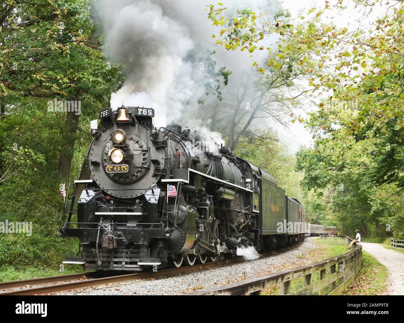 Nickel Plate Road Nr. 765 ist ein 2-8-4 "Berkshire' Typ Dampflokomotive ...