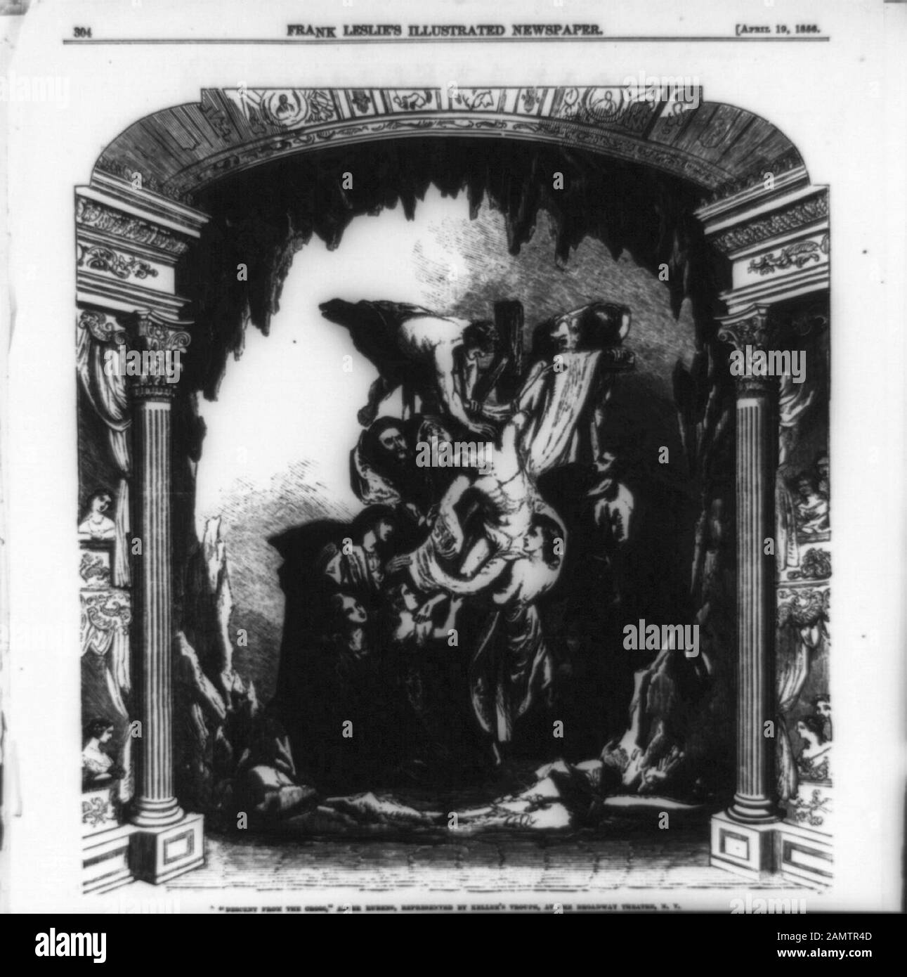 Abfahrt vom Kreuz, nach Rubens, vertreten durch Kellers Truppe, im Broadway Theater, N. Y ...