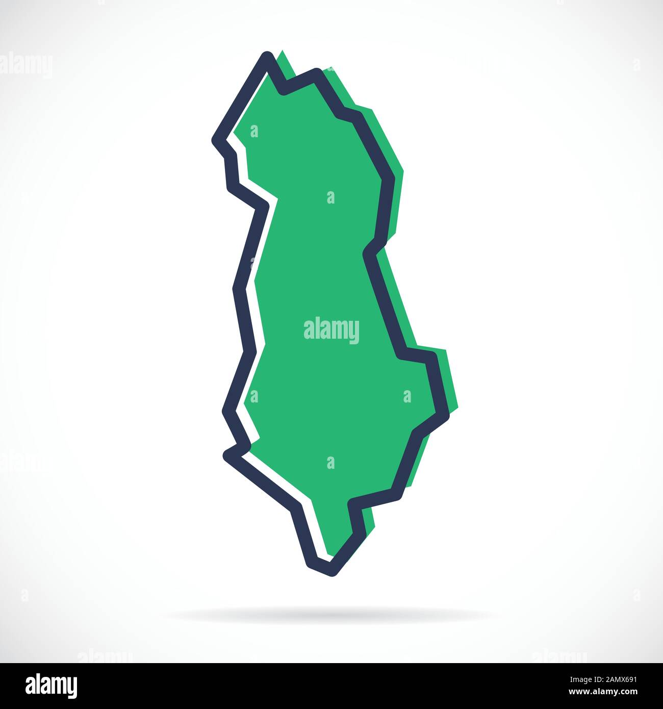Map of albania -Fotos und -Bildmaterial in hoher Auflösung – Alamy