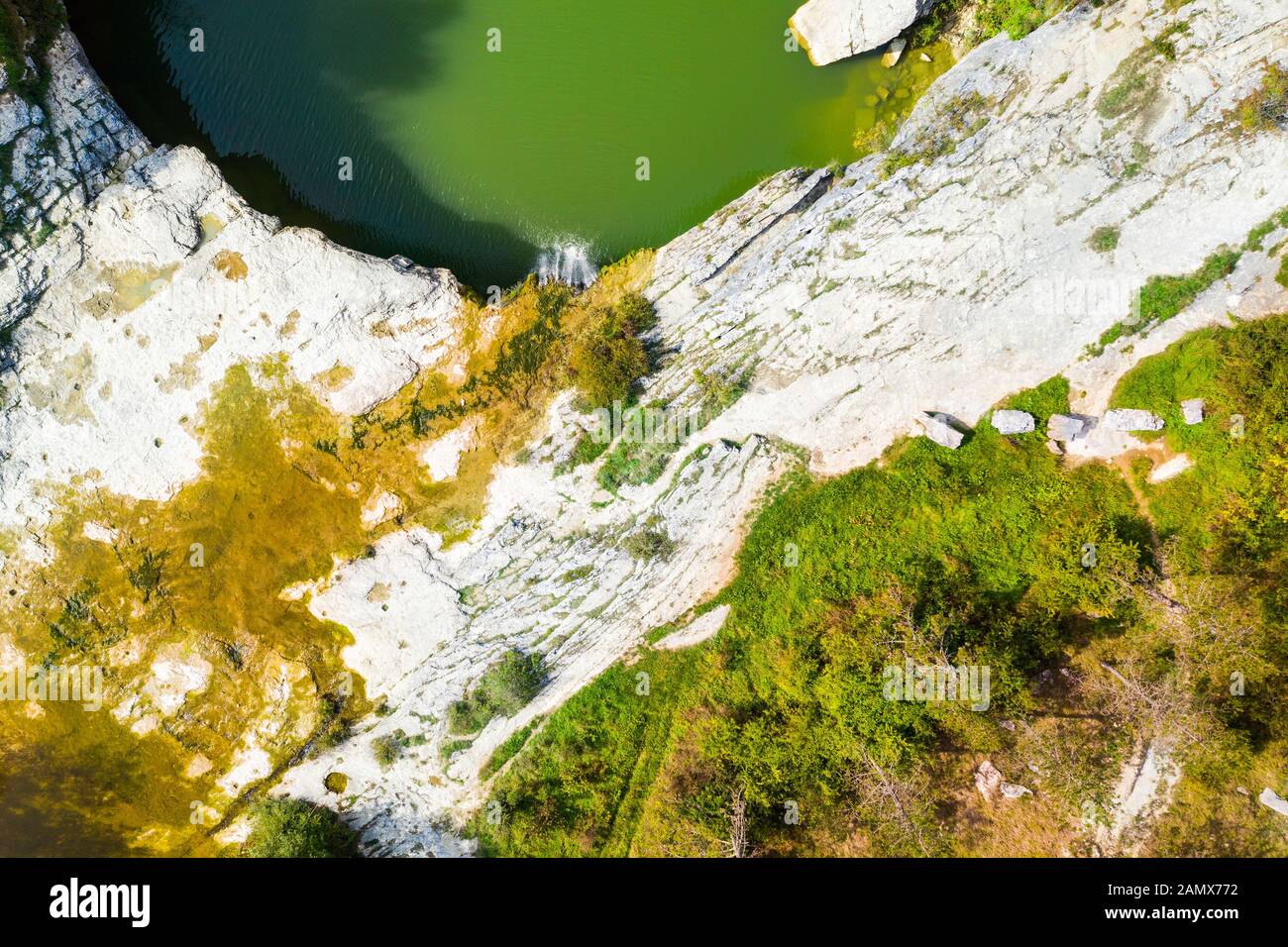 Zarecki krov waterfall on pazincica -Fotos und -Bildmaterial in hoher ...
