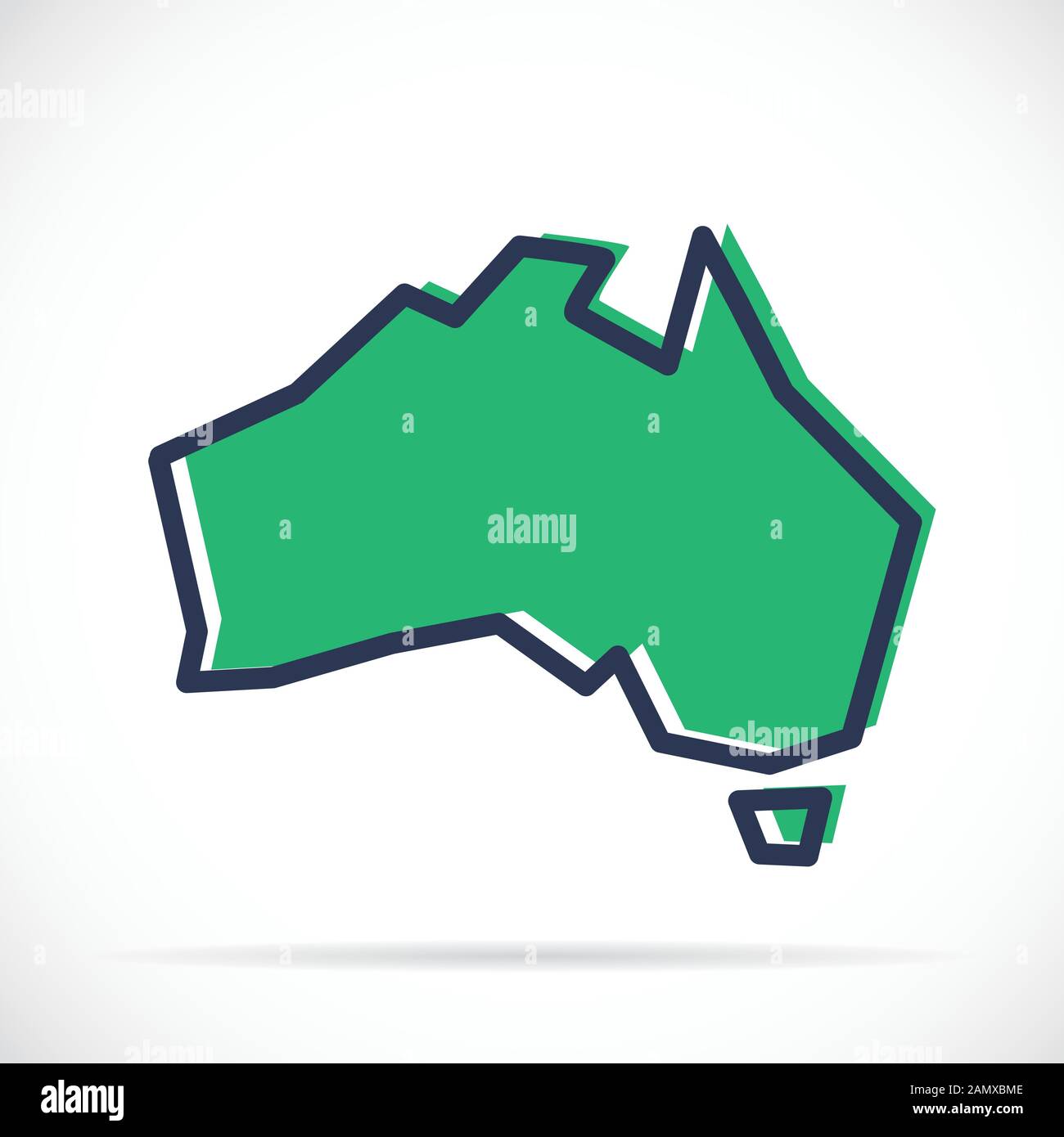 Australien karte umriss -Fotos und -Bildmaterial in hoher Auflösung – Alamy