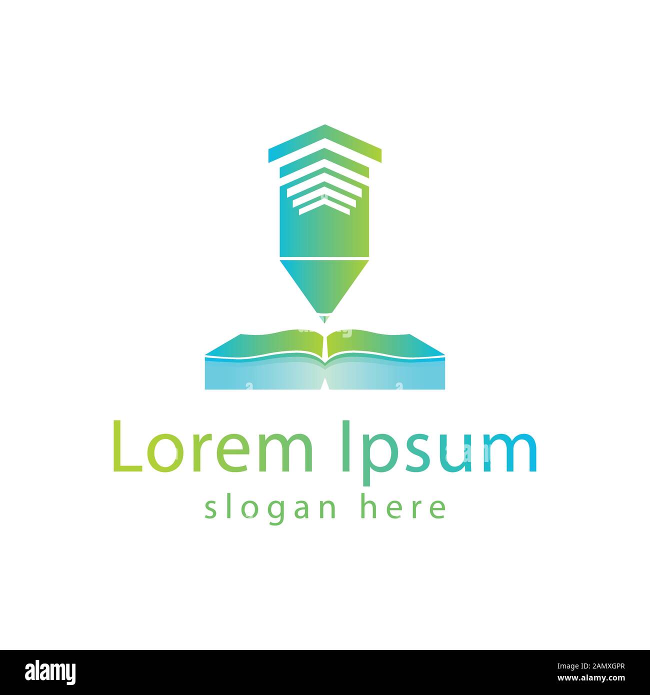 Ideen für Logos buchen. Inspiration Logo Design. Darstellung Des Vektor ...