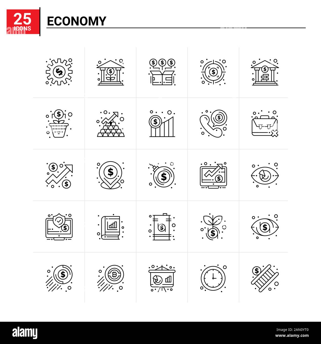 Wirtschaft symbol Stock-Vektorgrafiken kaufen - Alamy