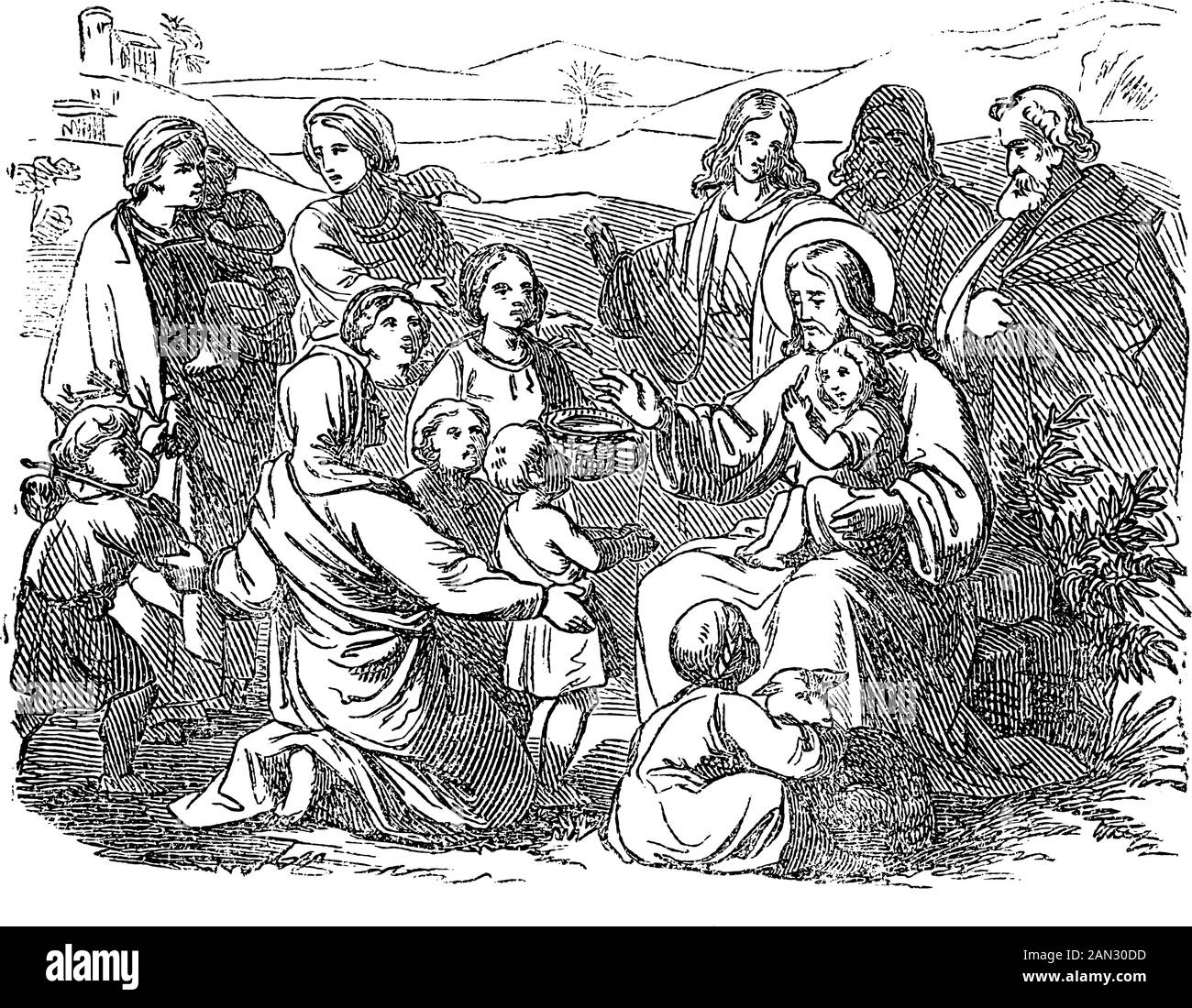 Die geschichte von jesus Schwarzweiß-Stockfotos und -bilder - Alamy