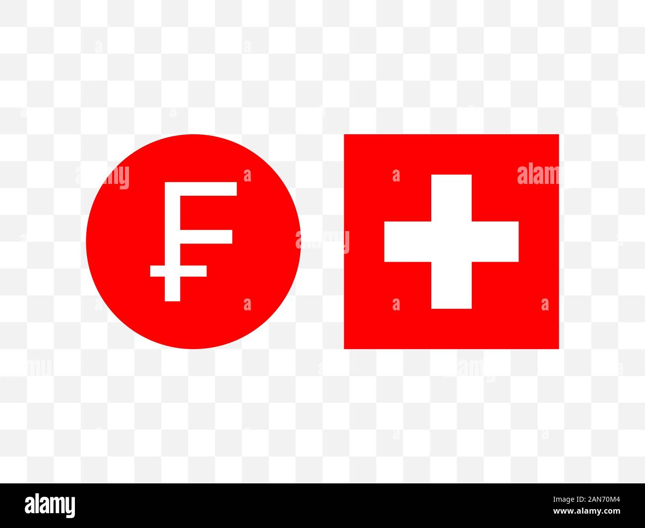 Schweizer Franken, Flagge Symbol. Vector Illustration, flache Bauweise ...