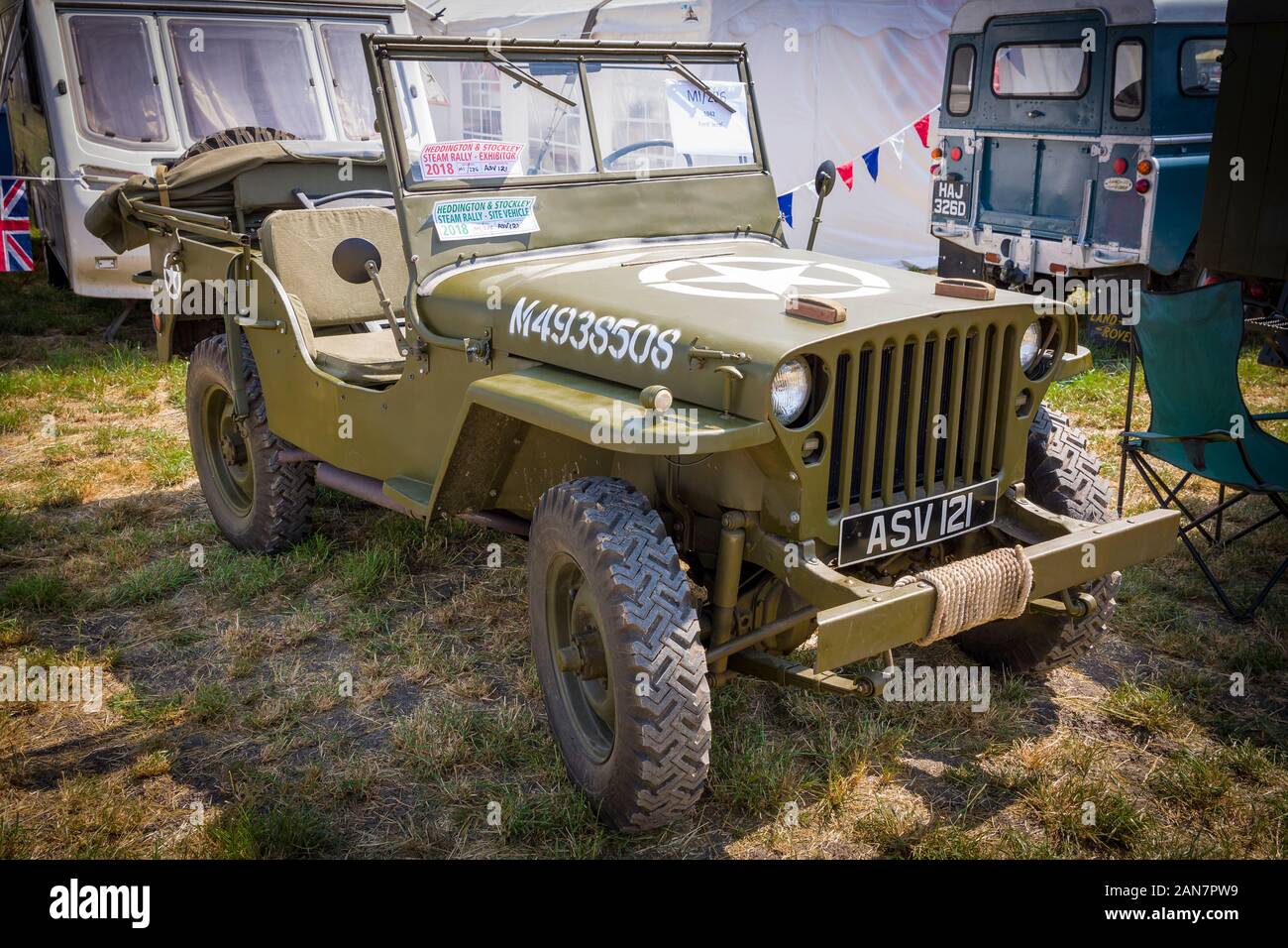 Alter Ford Jeep gebaut für und durch die Alliierten im Zweiten ...