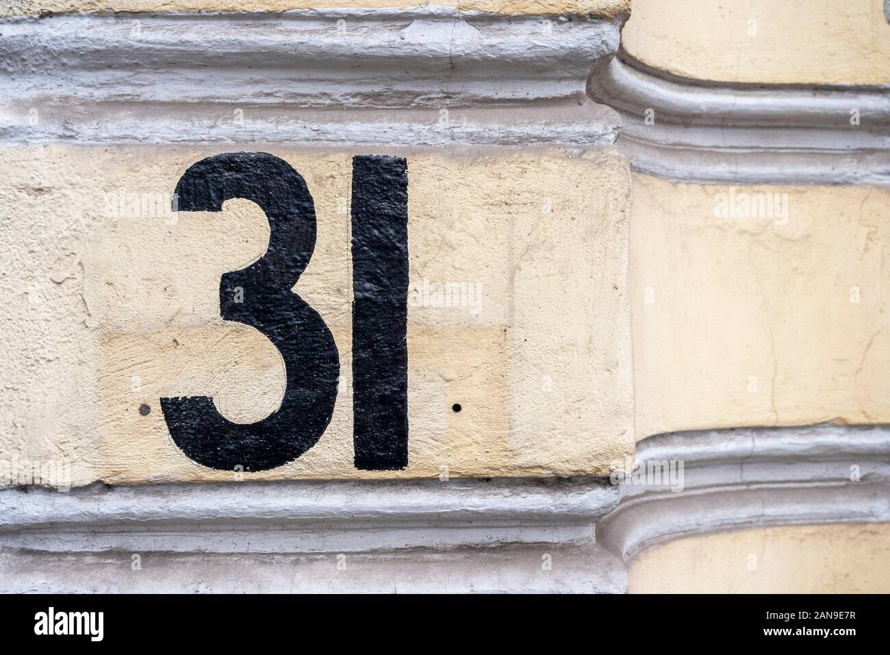 Hausnummer 31 zeichen -Fotos und -Bildmaterial in hoher Auflösung – Alamy