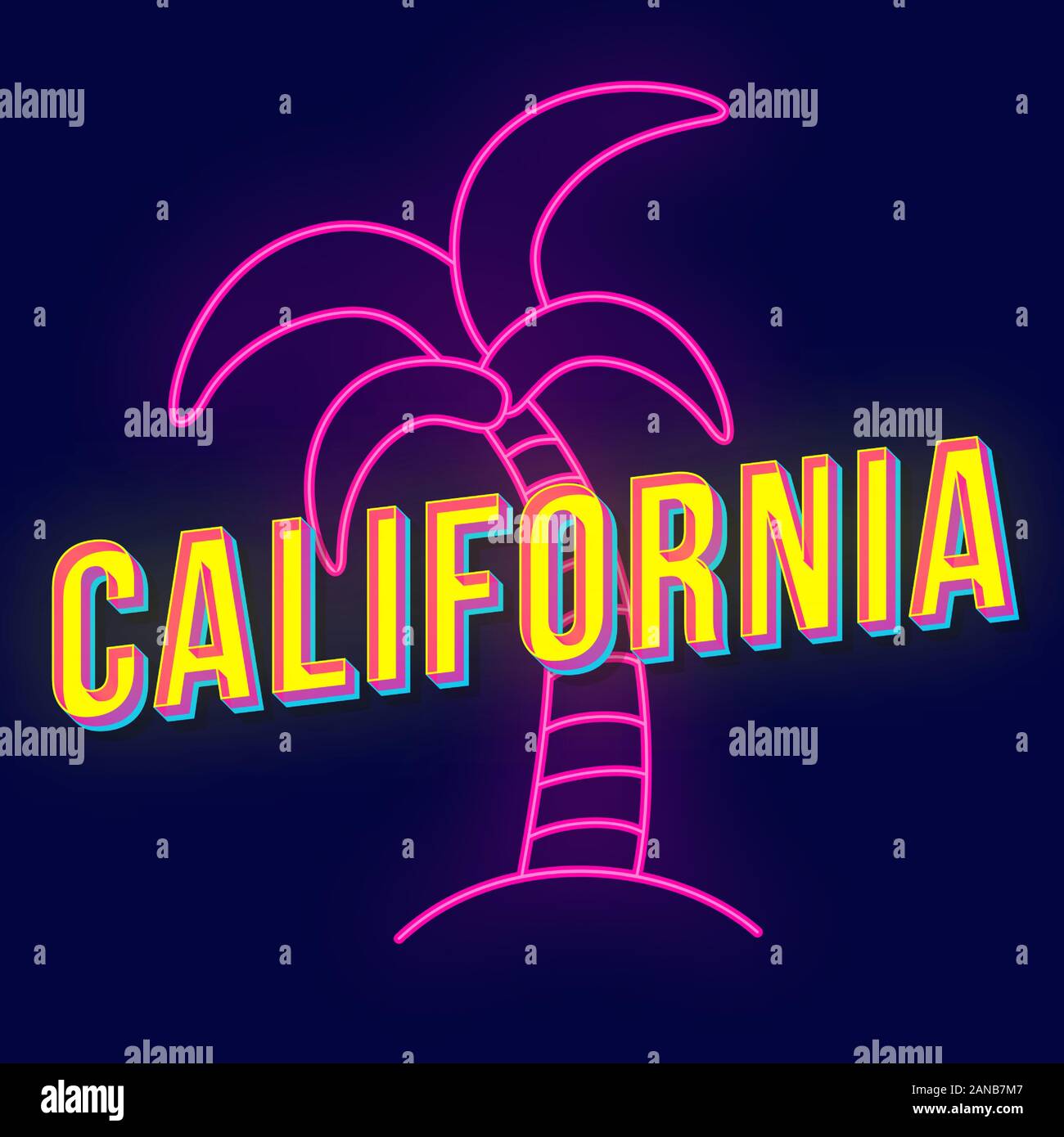 California vintage 3d Vektor Schriftzug. Retro bold Font, Schrift. Pop ...