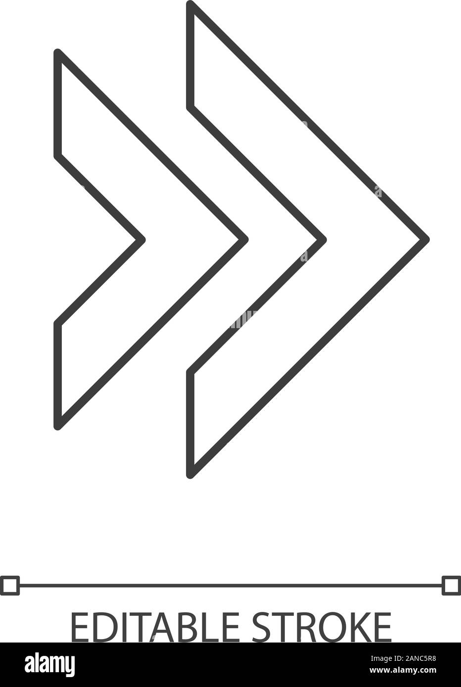 Doppelpfeil lineare Symbol. Zurückspulen drücken. Navigation Zeiger ...