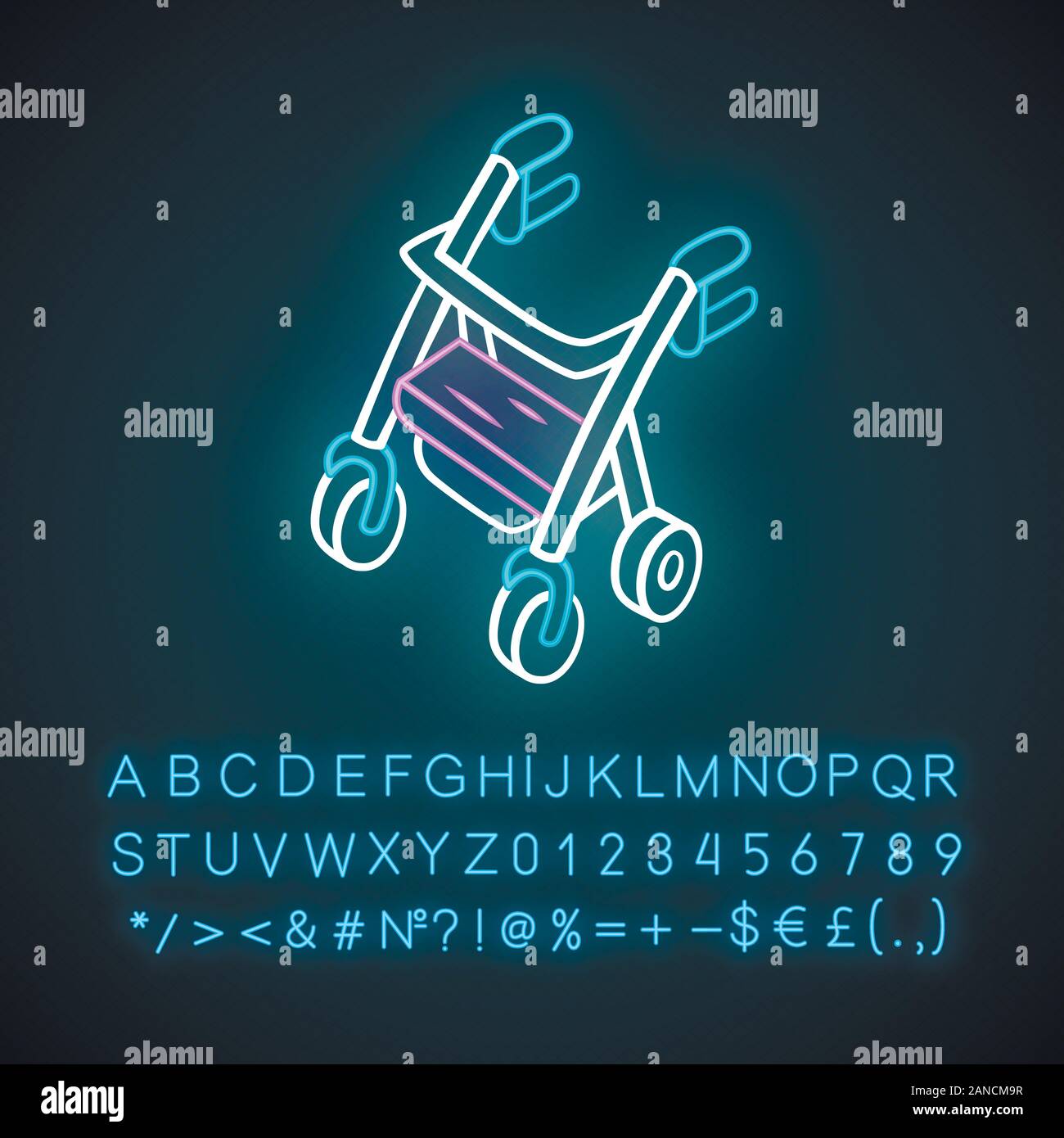 Rollator schild Stock-Vektorgrafiken kaufen - Alamy