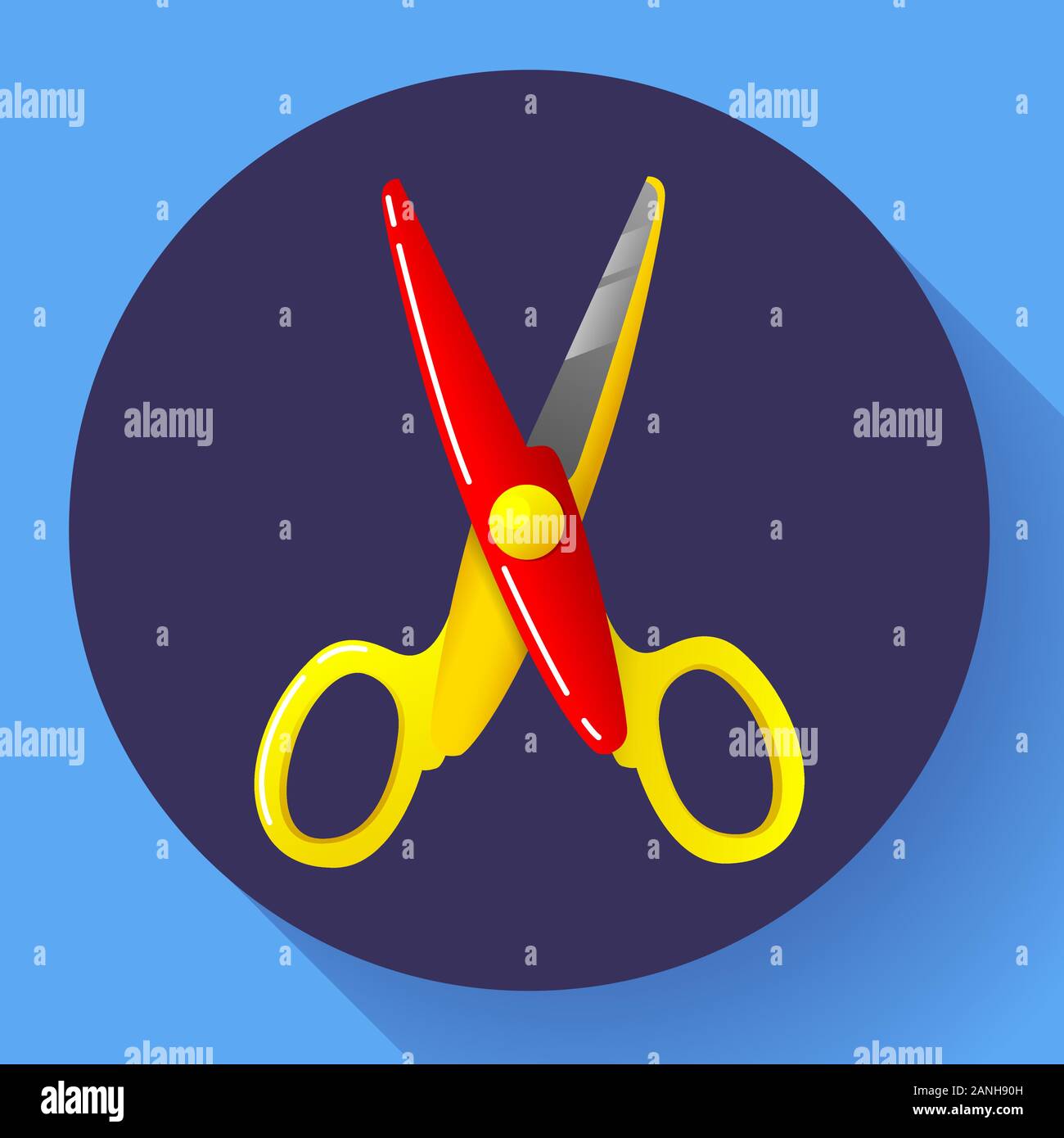 Schere symbol mit trennlinie -Fotos und -Bildmaterial in hoher ...