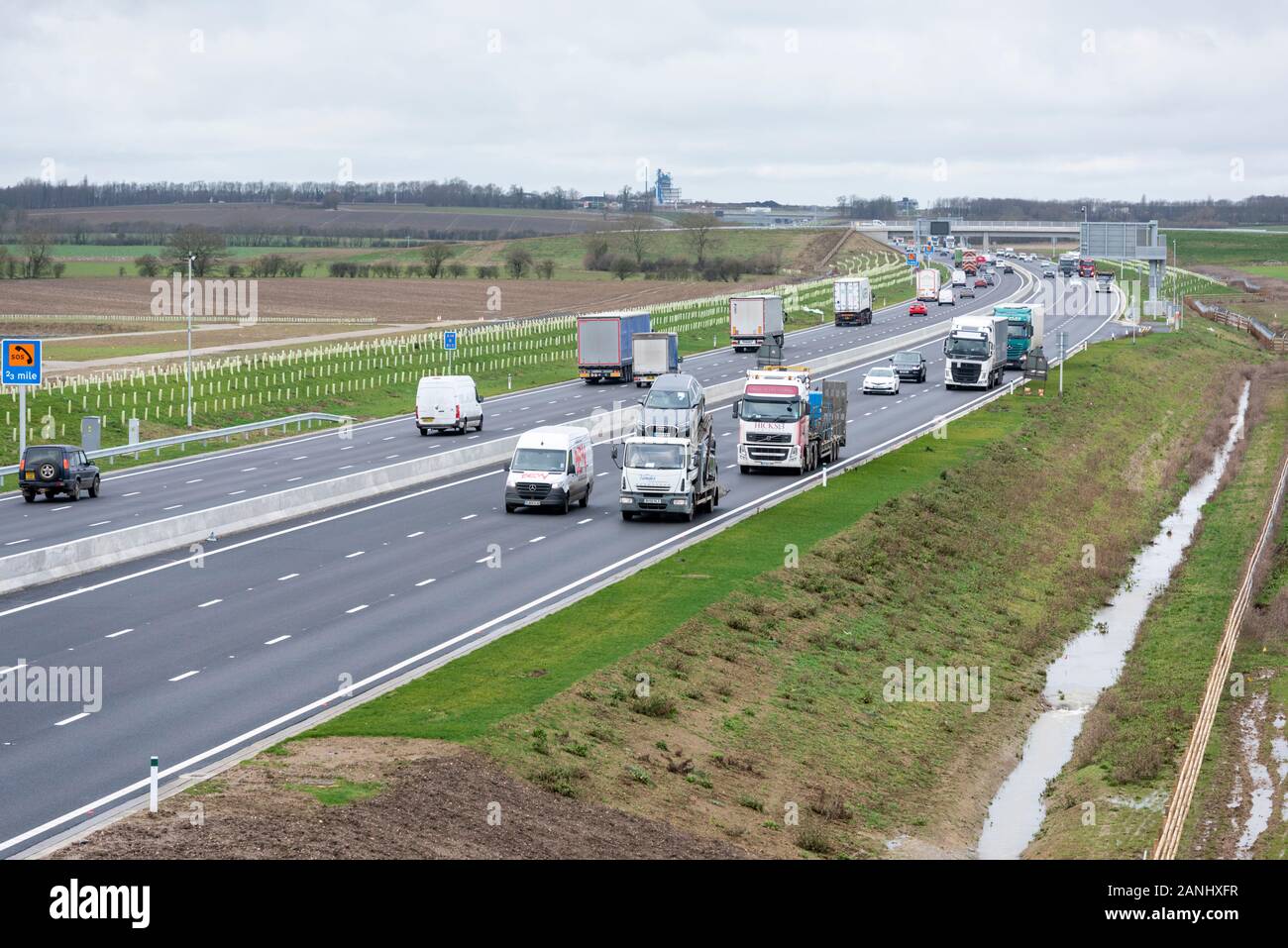 Fabelhafte Verkehr Auf Der A14 Ebenbild