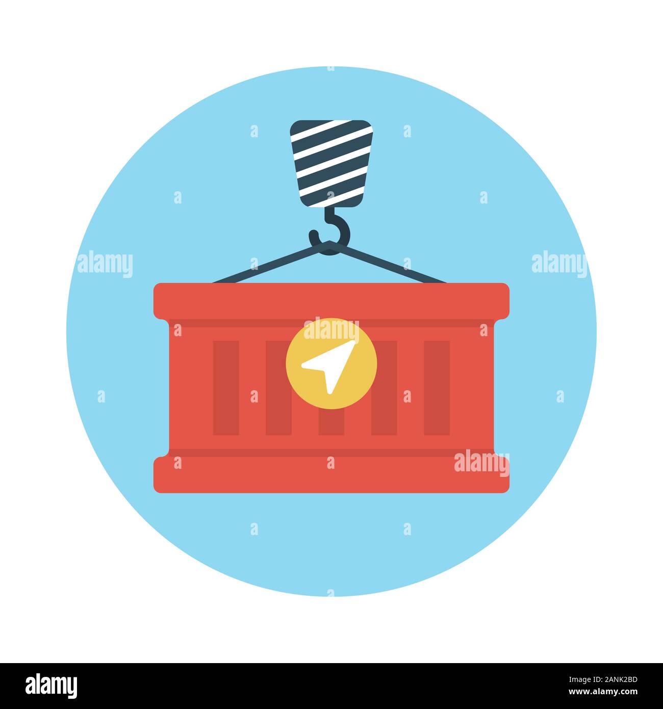 Kran container symbol -Fotos und -Bildmaterial in hoher Auflösung – Alamy