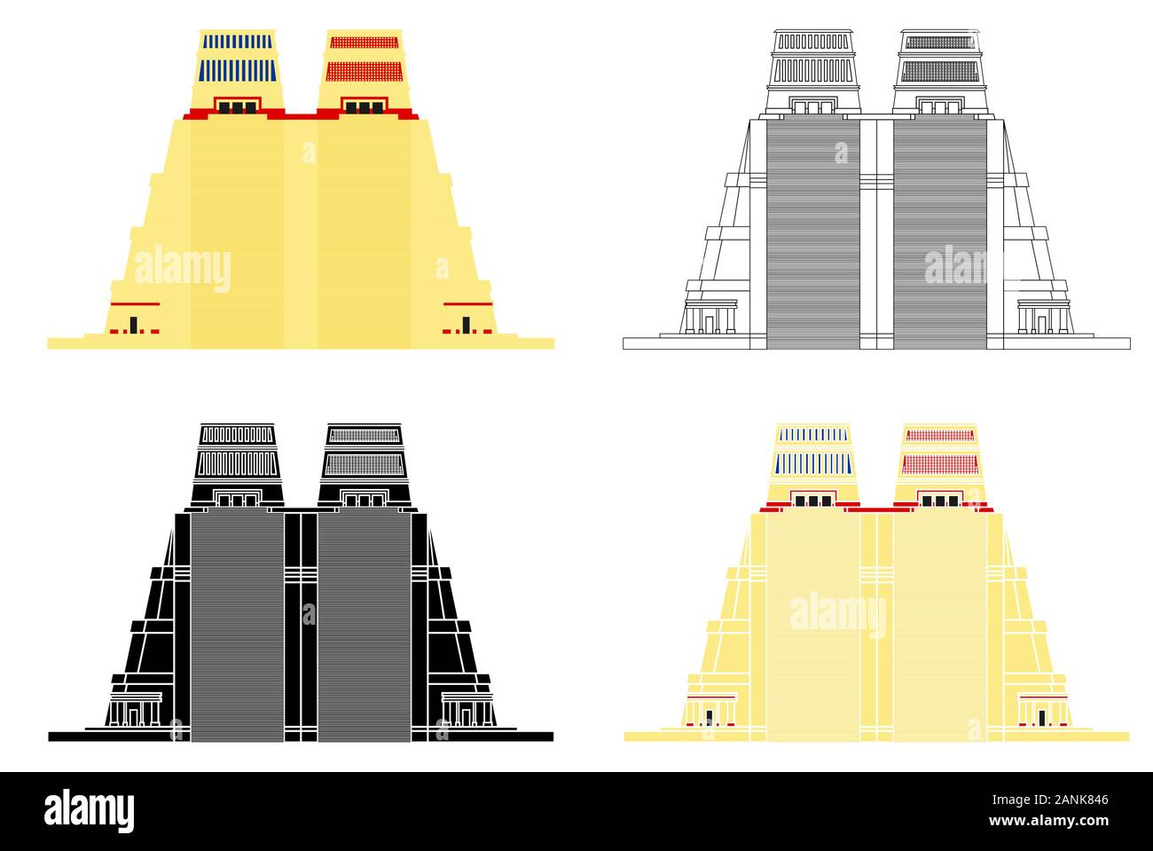 Tenochtitlan drawing Stock-Vektorgrafiken kaufen - Alamy