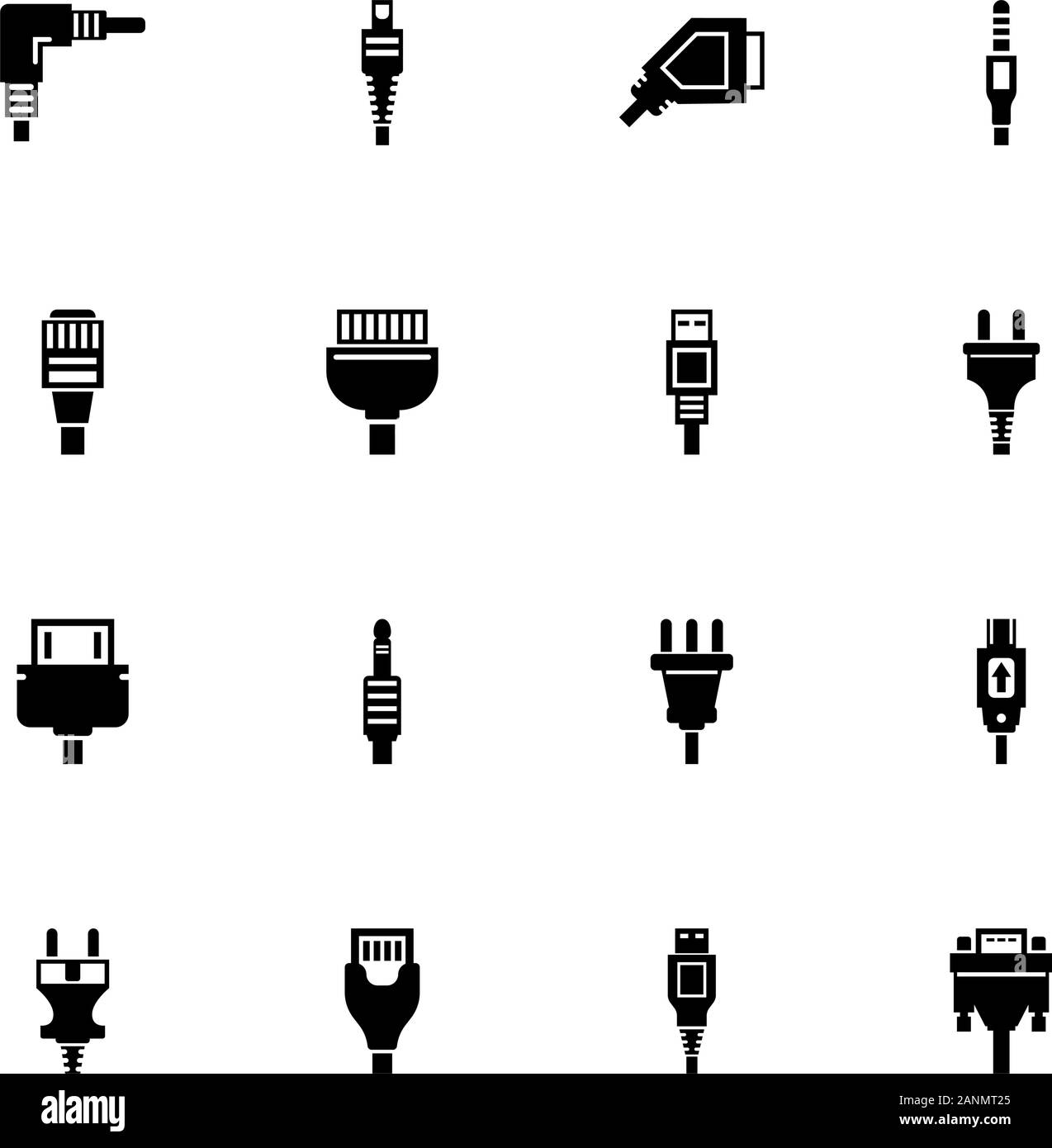Stecker Symbole - Erweitern zu jeder Größe - Änderung einer beliebigen ...