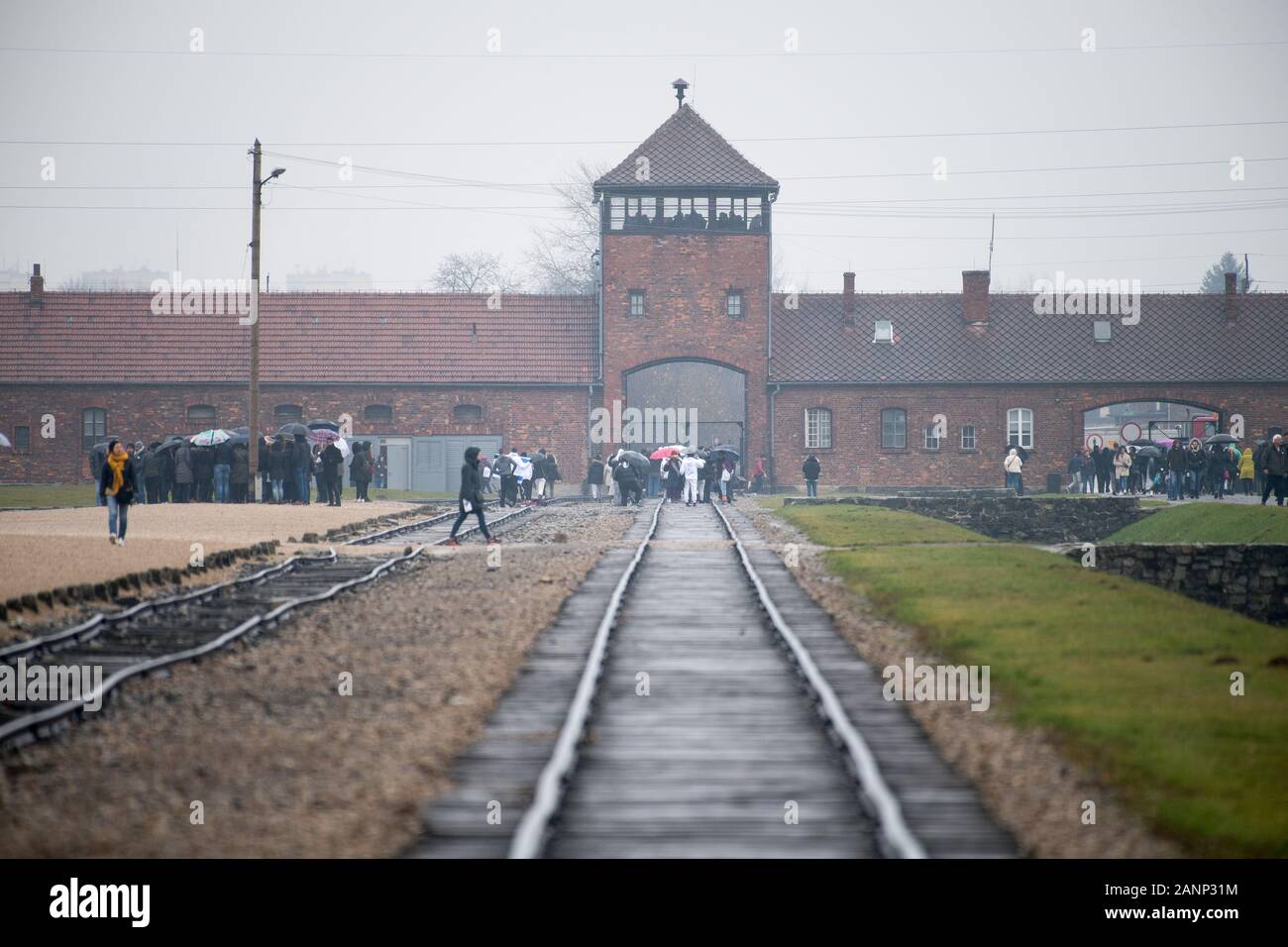 Die Rampe Von Auschwitz Stockfotos und -bilder Kaufen - Alamy
