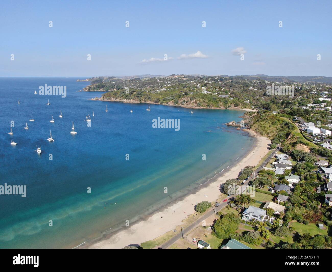 Waiheke Island, Auckland/Neuseeland - 31. Dezember 2019: Die ...